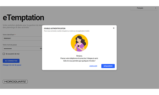 Horoquartz lance la double authentification pour la GTA